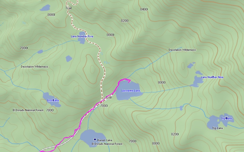 Peachy Hiker: Lawrence Lake in Desolation Wilderness