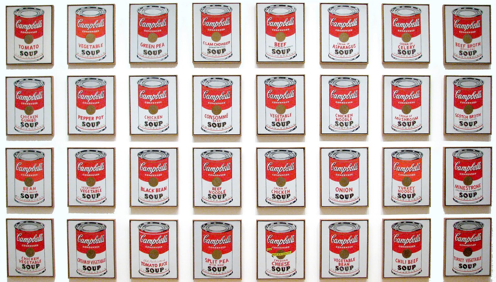 Arte e Publicidade: campbell's soup can 1968