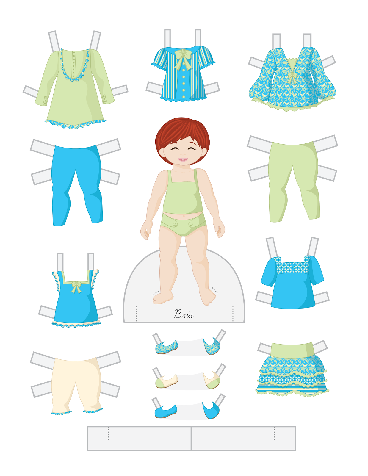 Paper Doll School: Toddler Fashion Friday - Bria