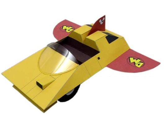 Danger Mouse`s Car Paper Model - by Armada Models ~ PAPERCRAFT DO NERD