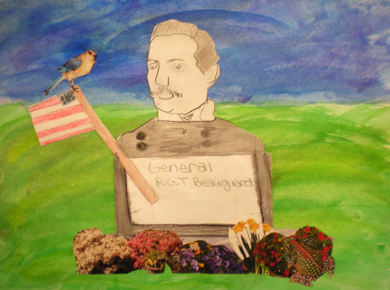 Miss M's Art Room: 8th grade Civil War Memorial Collages!