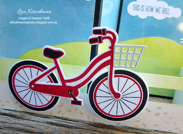 Bike Ride Z-Fold Slider card for AddINKtive Designs Team