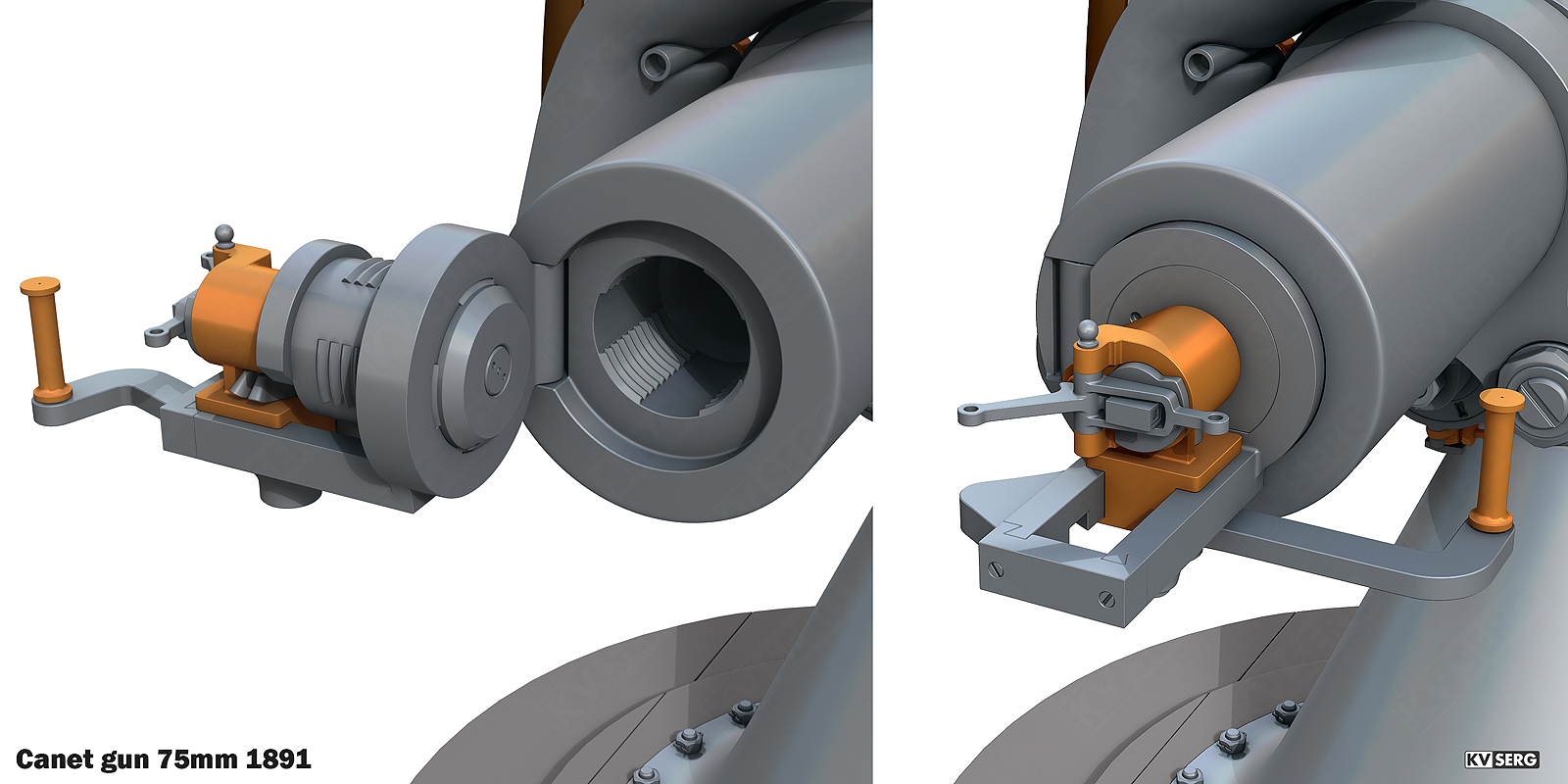 KVSERG ART: Canet gun 75mm