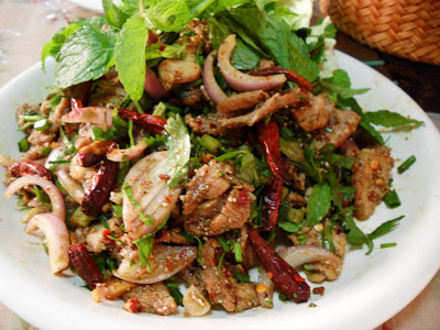 Thai Food Recipe .. You can do : Yum Nam Tok (Thai Spicy Beef Salad)