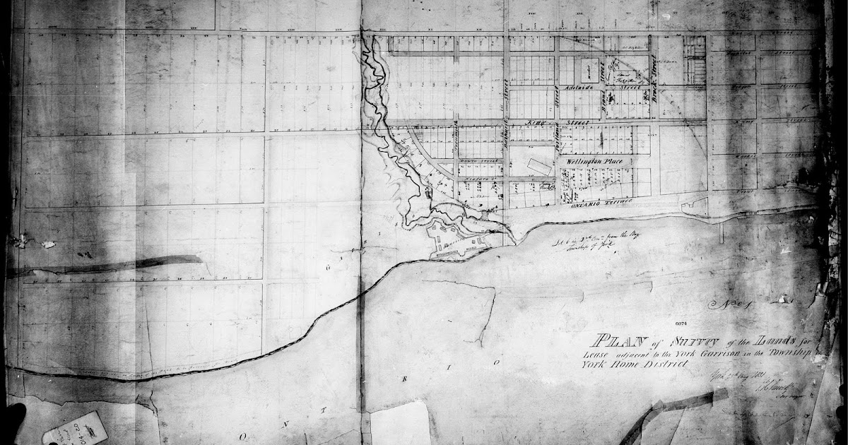 Fort York and Garrison Common Maps: 1831 Chewett: Plan of Survey of the ...