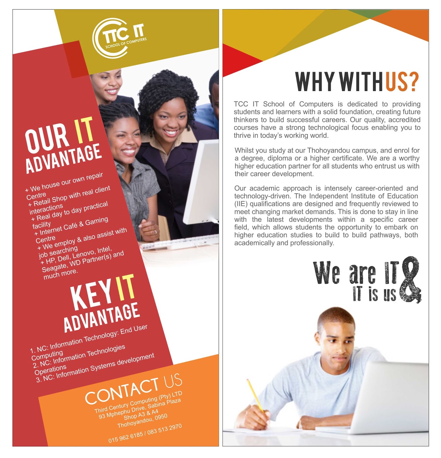 Magma Designs: TCC IT School of Computers_ Leaflet Designs