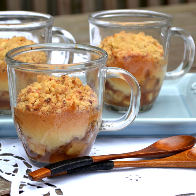 Adora's Box: APPLE CRUMBLE PUDDING IN A MUG