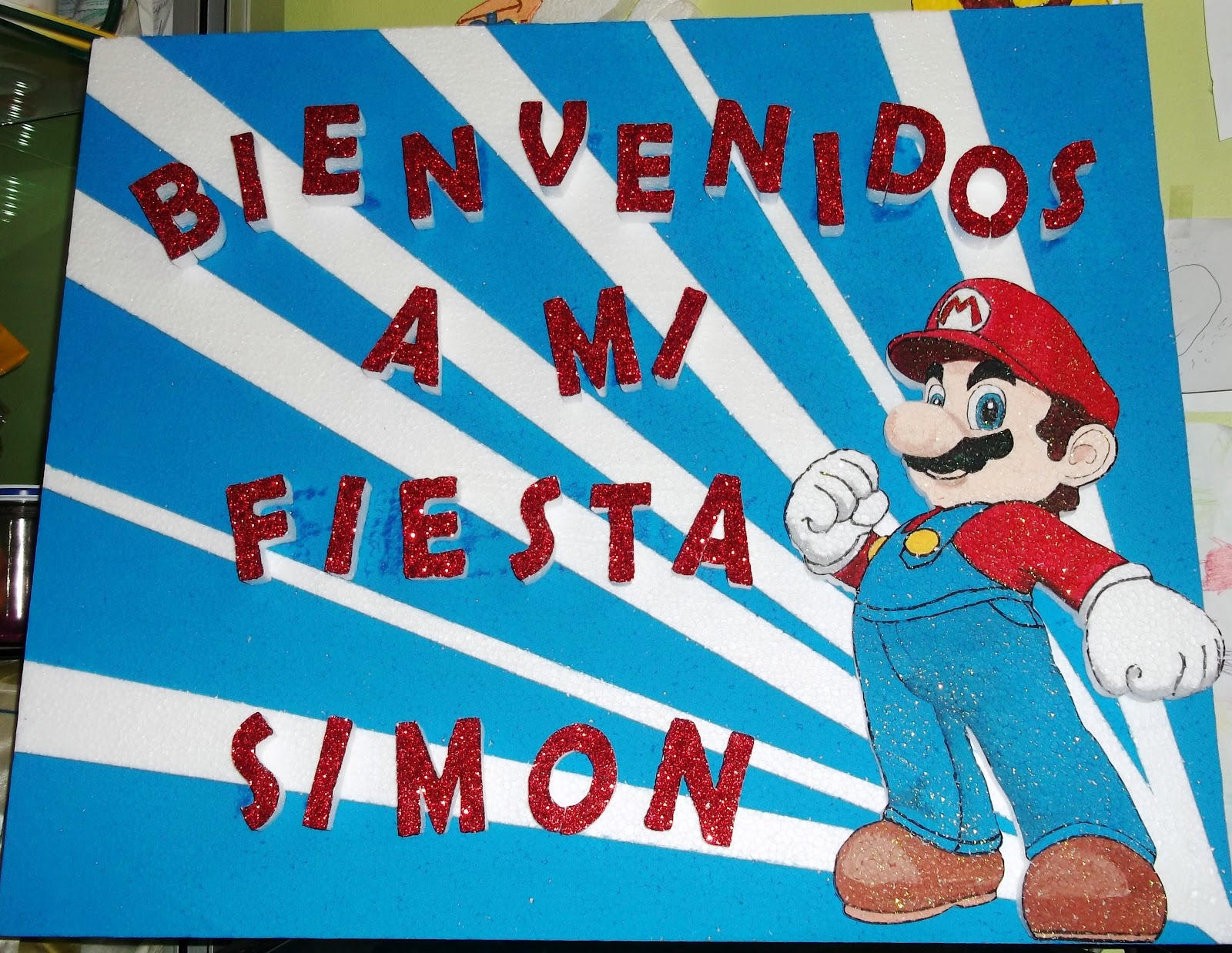 Eventos para tu Bebé: Letrero Mario Bross