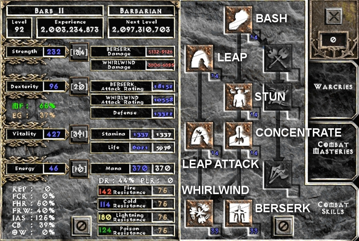 Best cRPGs: THE IMMORTAL KING Build, Diablo 2 Resurrected Barbarian