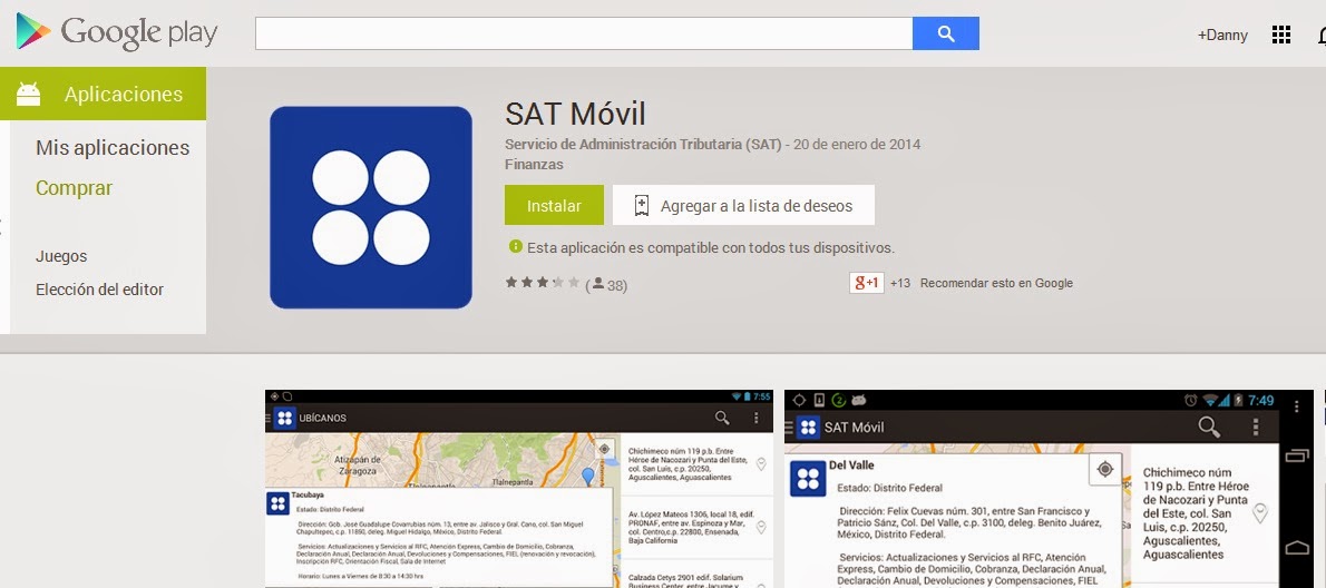 SAT MOVIL (APLICACION ANDROID)