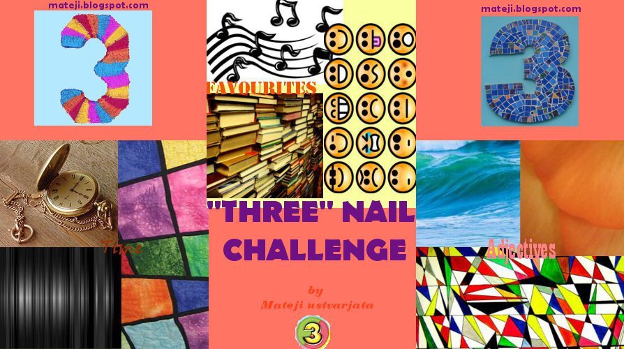 Mateji ustvarjata: "THREE" nail challenge (Day 1) Antique