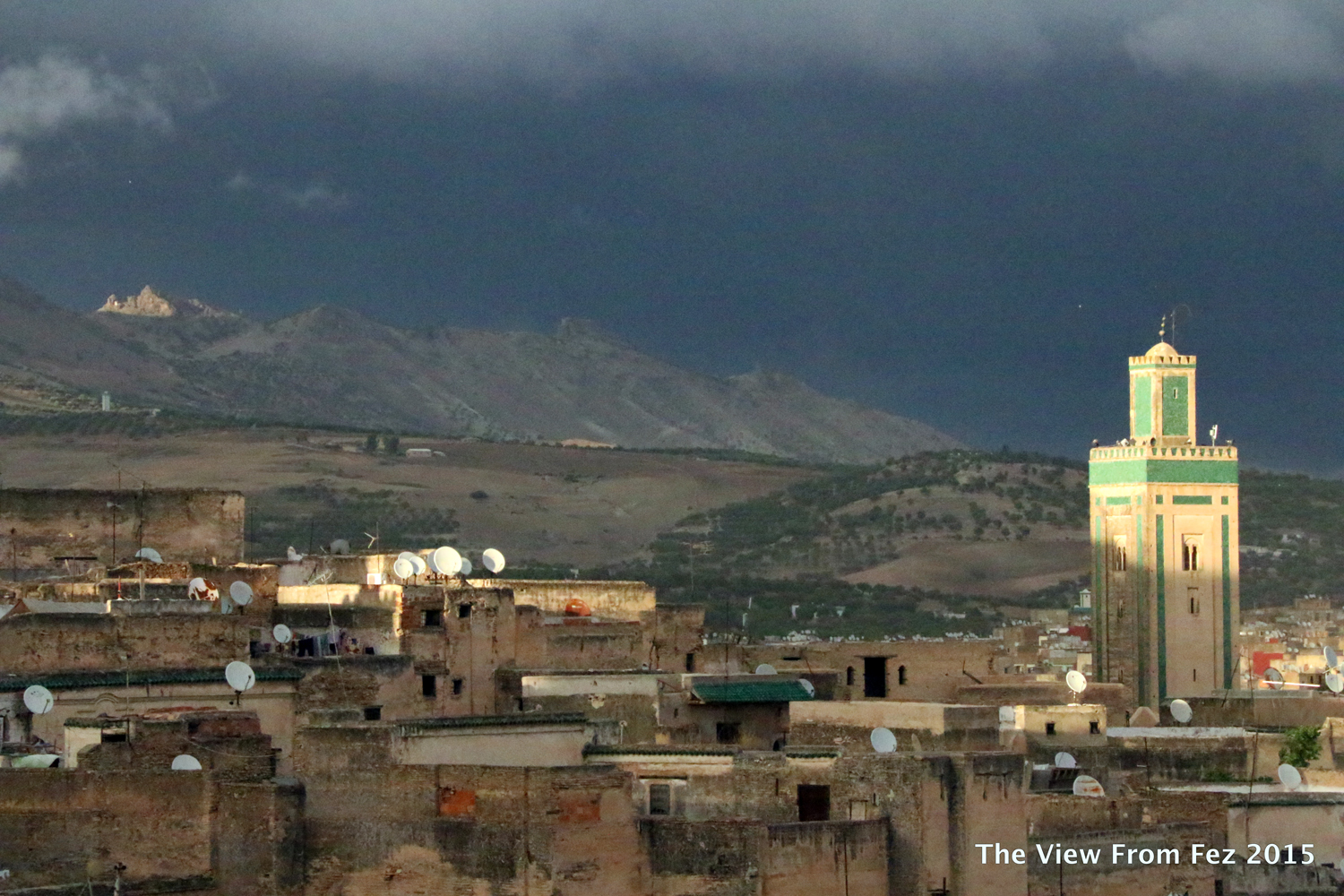 THE VIEW FROM FEZ: Storm Cell Crosses the Fez Medina - Photo Essay