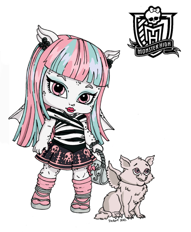 monster high: Más fan art de Rochelle Goyle