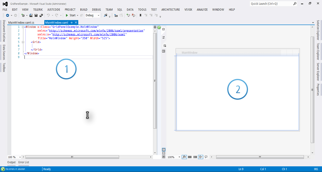 Dashboards(fx): WPF GridPanel Tutorial