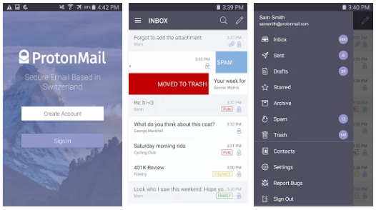 ProtonMail - Encrypted Email App - Youth Apps
