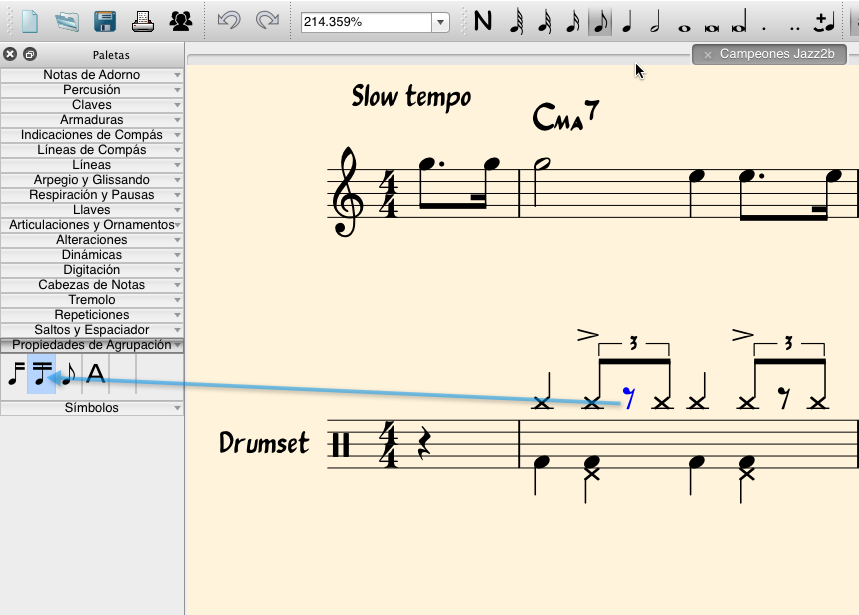 Notación musical con MuseScore: Barrados sobre silencios en MuseScore ...