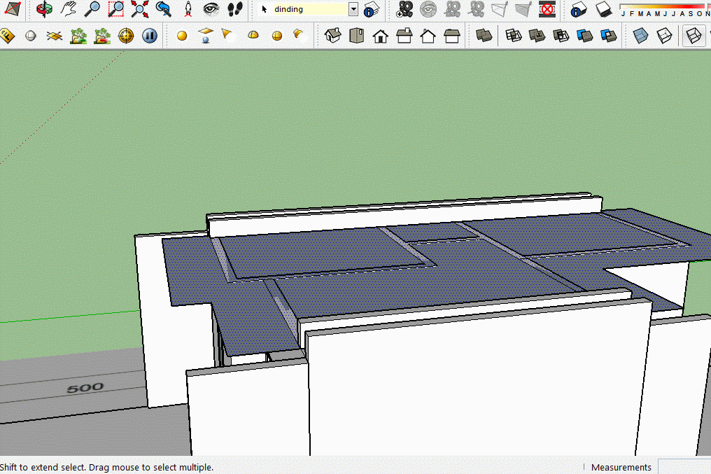 Tutorial SketchUp membuat atap rumah #Part 4 | GUDANG SHARE & TUTORIAL