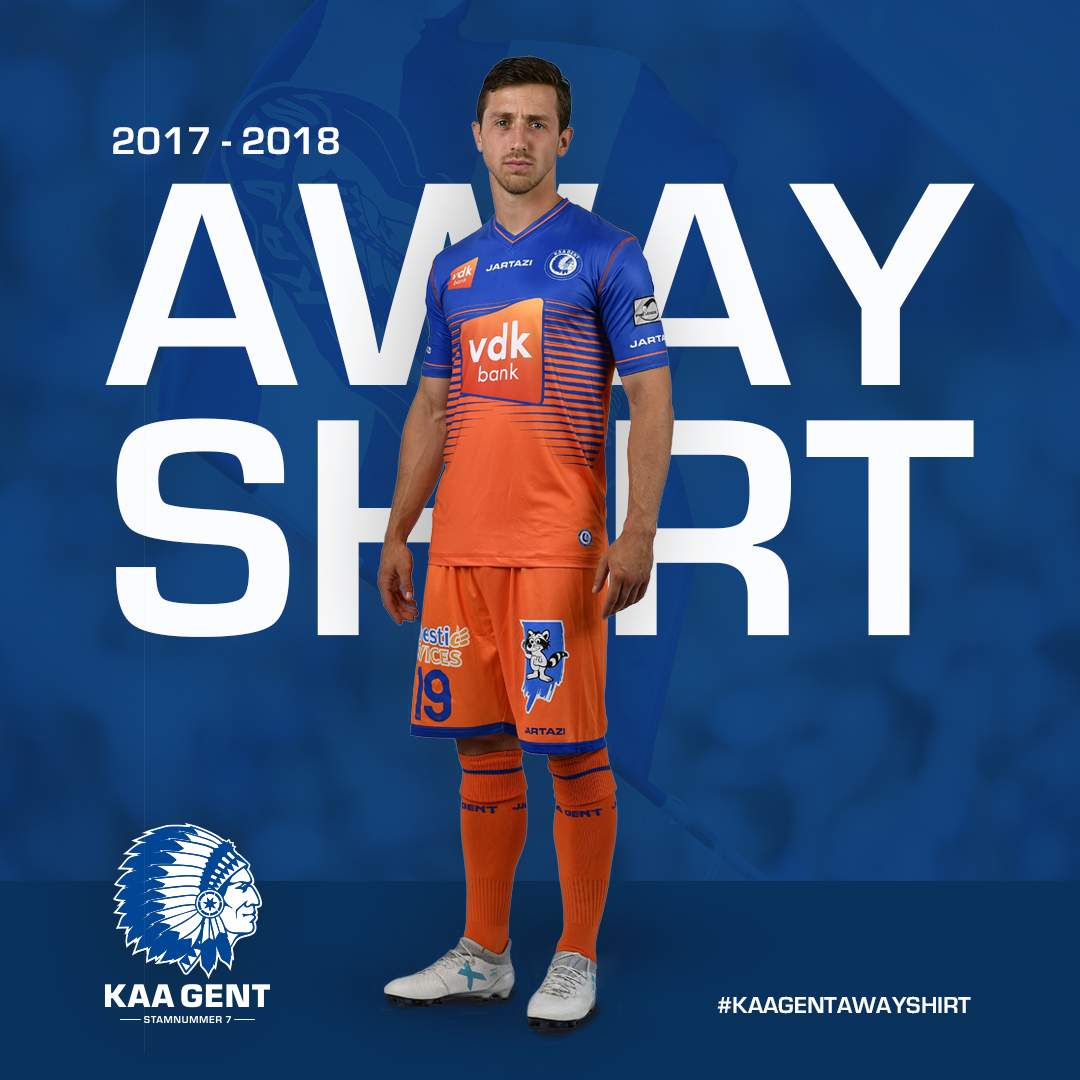 KAA Gent 17-18 Home, Away & Third Kits Revealed - Footy Headlines