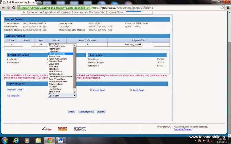 New Way to get Quick Tatkal Ticket on IRCTC