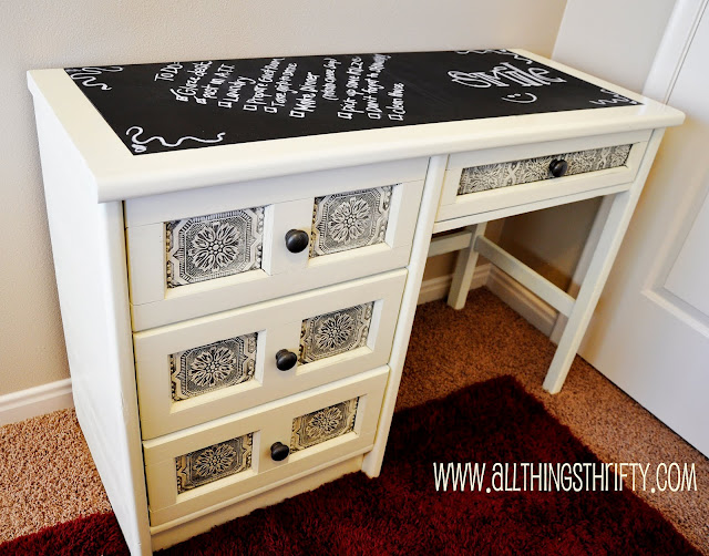 Desk Makeover Inspiration - Color Me Thrifty