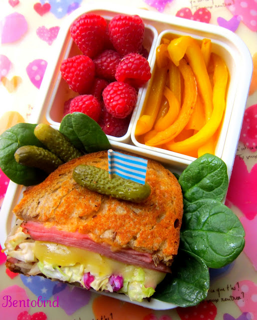 Bentobird: turkey pastrami sandwich bento