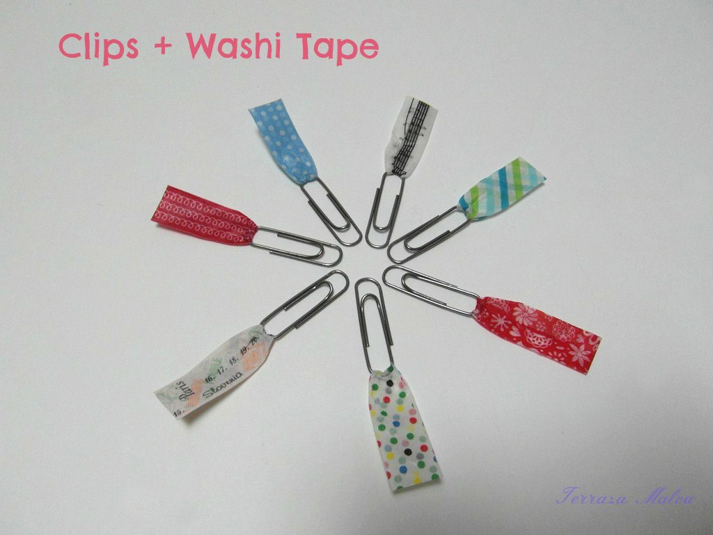 WASHI TAPE (DIY 1): CLIPS CON WASHI | Terraza Malva
