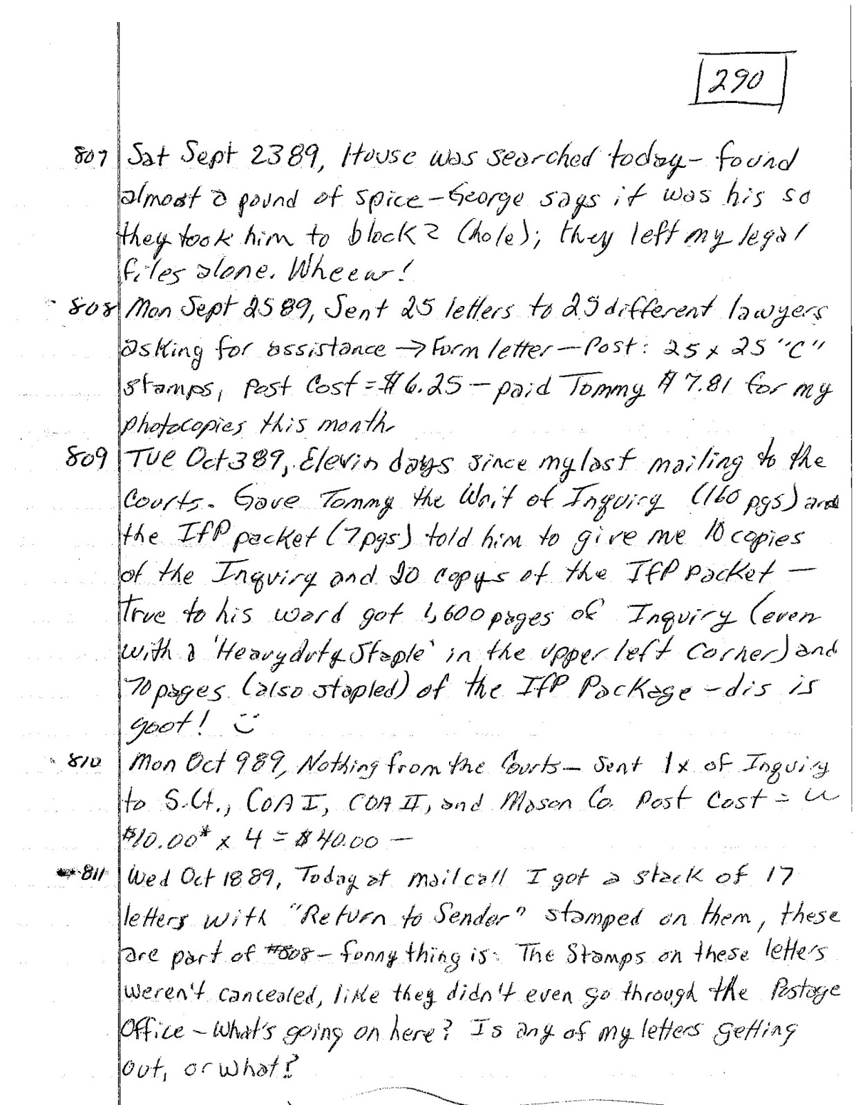 In Birdy's Eyes:: Handwritten 30 Year Daily Prison Log