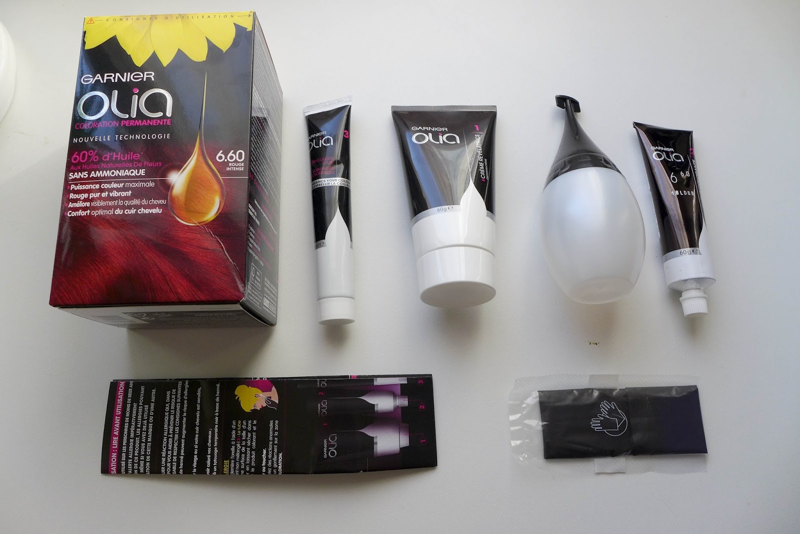 Test de la coloration Olia de Garnier 6.60 "rouge intense" - sans ...