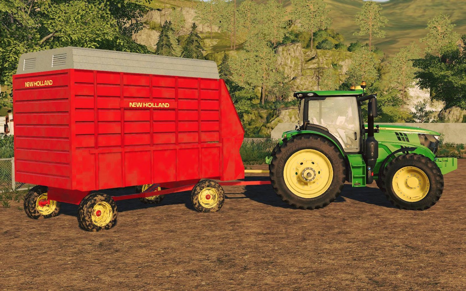 FS19 New Holland 716 forage box - FS 19 & 22 USA Mods Collection