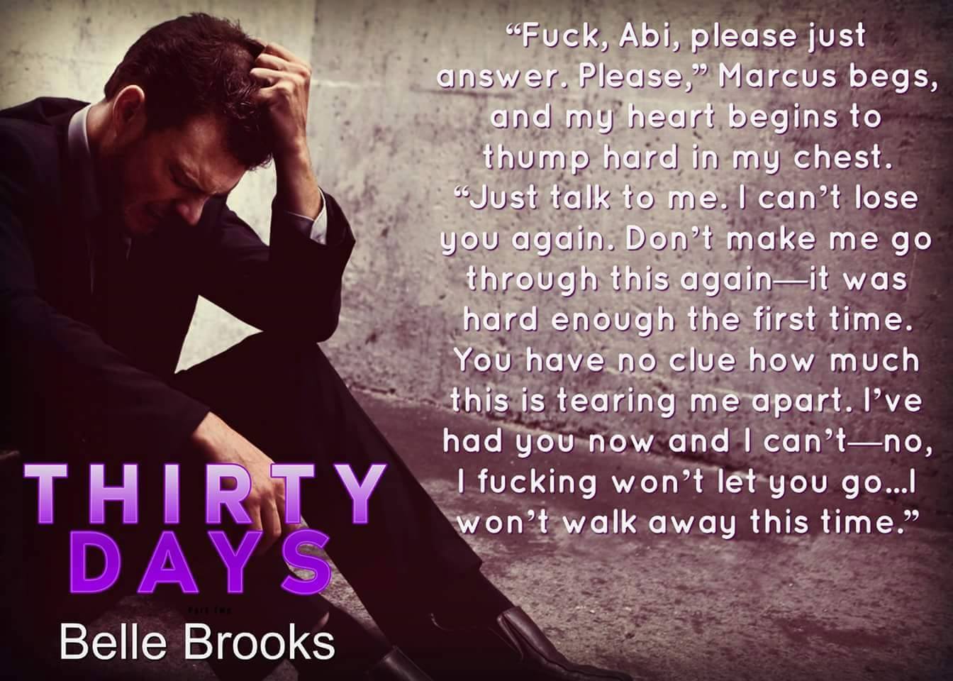 JaM Book Blog: Thirty Days: Part Two by Belle Brooks