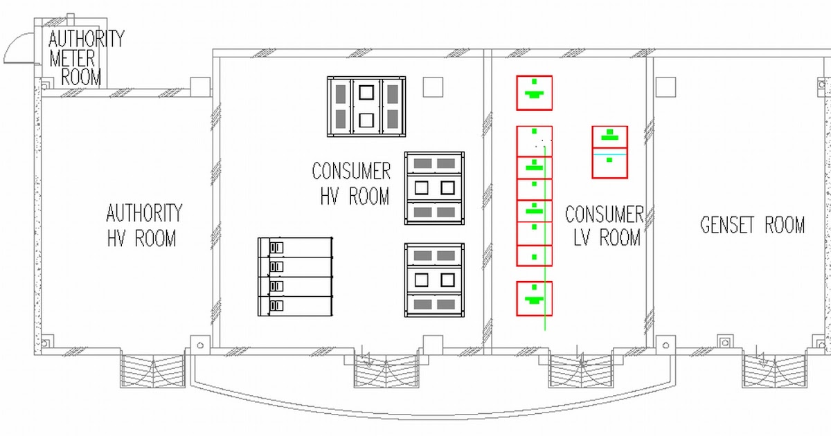 Electrical Installation Wiring Pictures: Substation rooms layout diagram