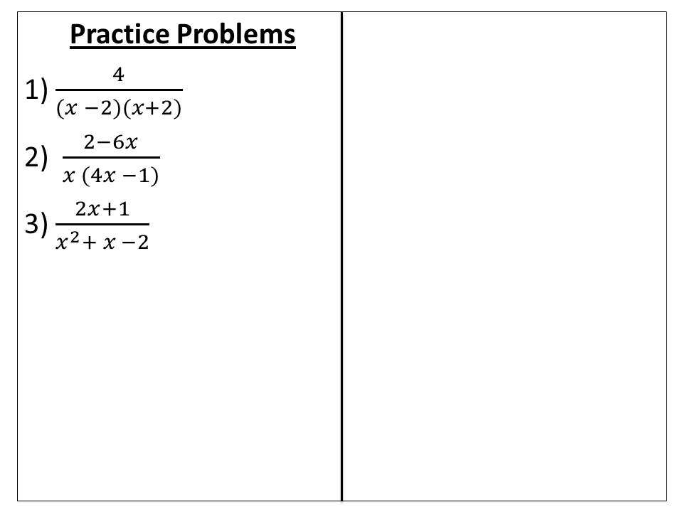 Math12: CHAPTER-1 : PARTIAL FRACTIONS