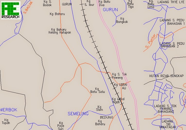 Malaysia Maps Library: Map of Semeling