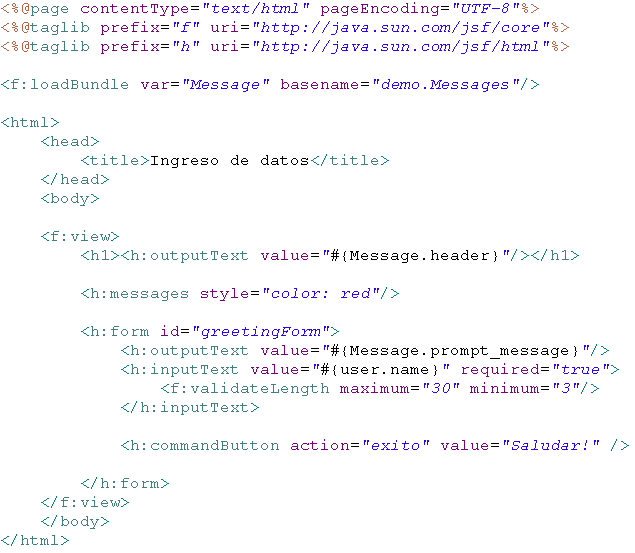 Código Java Perú: Mi primer proyecto con Java Server Faces