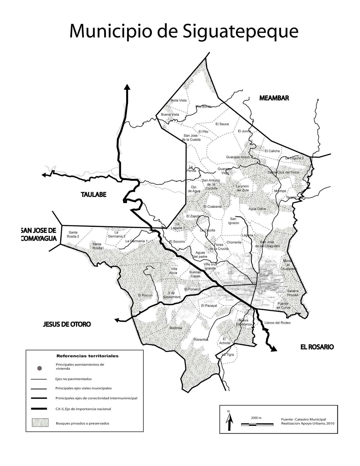 Conociendo Siguatepeque: División Política Municipal