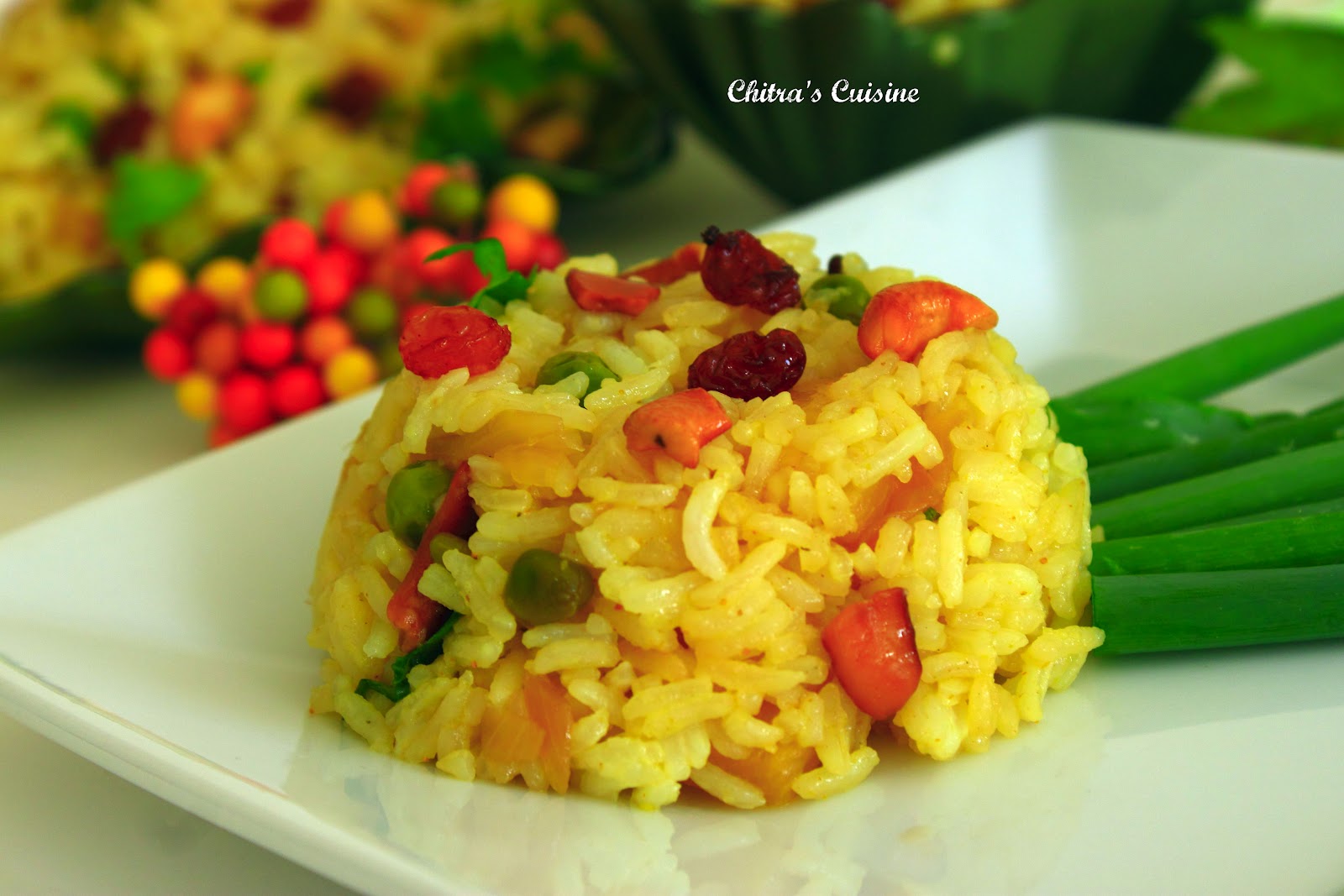Chitra's Cuisine: Pineapple Fried Rice