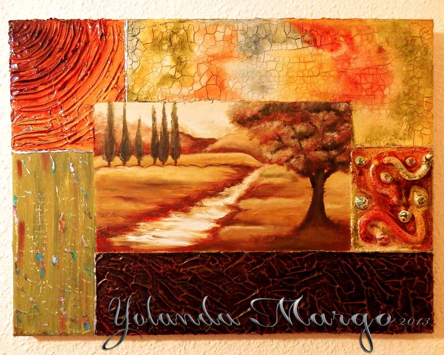 Crea2 Con Pasión: Cuadro texturas múltiples