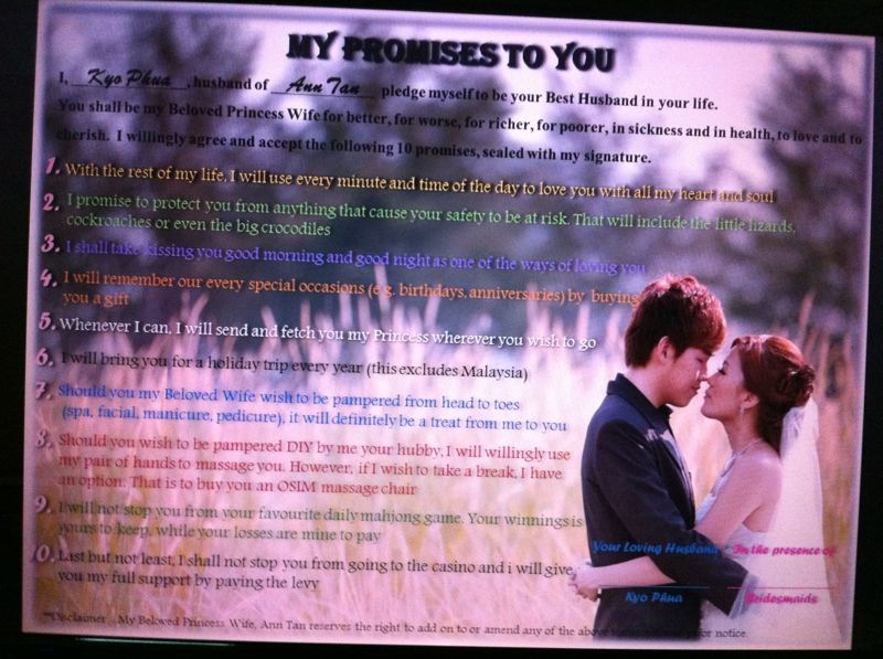 A Life-Time Promise: My 10 promises from me to you