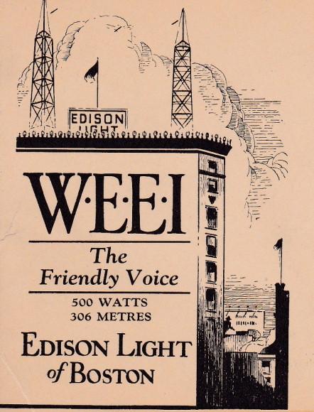 Vintage QSLs from the Golden Days of Radio : WEEI Boston Massachusetts ...