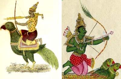 Parrot in Hinduism – Parakeet as Vehicle or Vahana of Hindu Gods ...