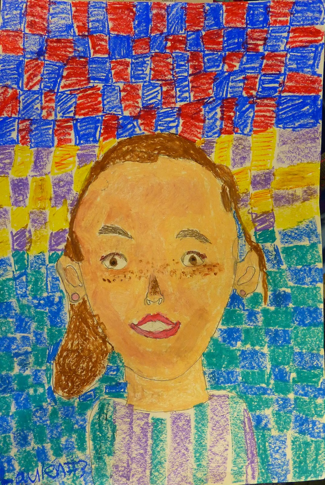 P. C. K. Art Room : 4th grade self portraits