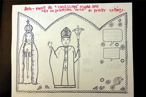 Paper Dali: Free Saint Pope John Paul II Printable Triptych