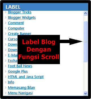 Cara membuat Label Blog Scroll | Crew-Lp
