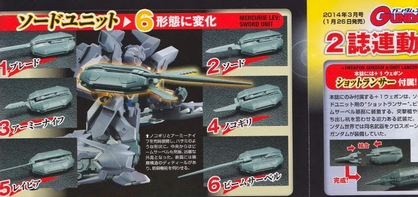 Gundam Build Fighters DOCUMENT x Gundam ACE "Weapon Mercury Lev"