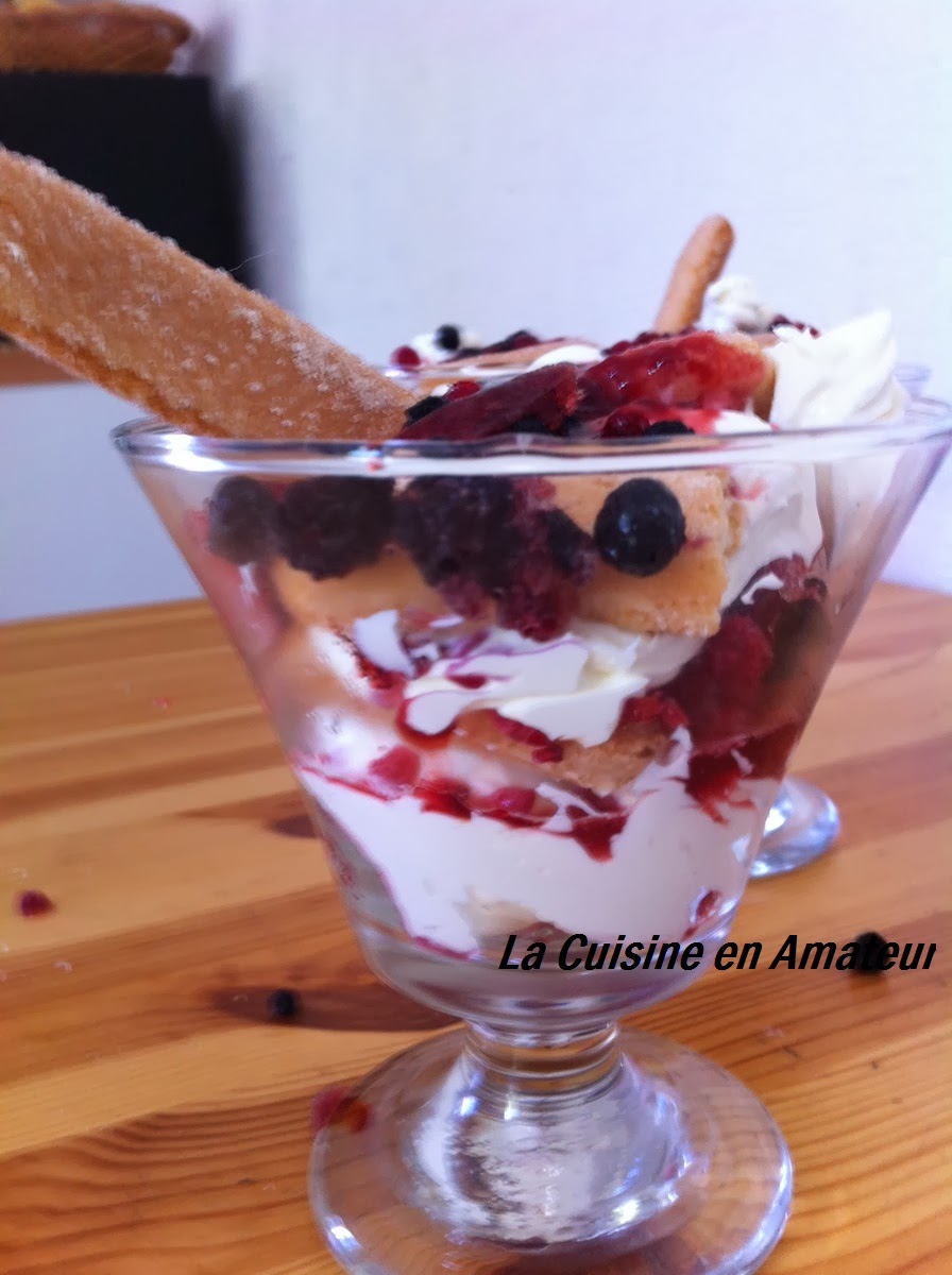 La cuisine en amateur de Maryline: Verrine fruits rouge et mascarpone