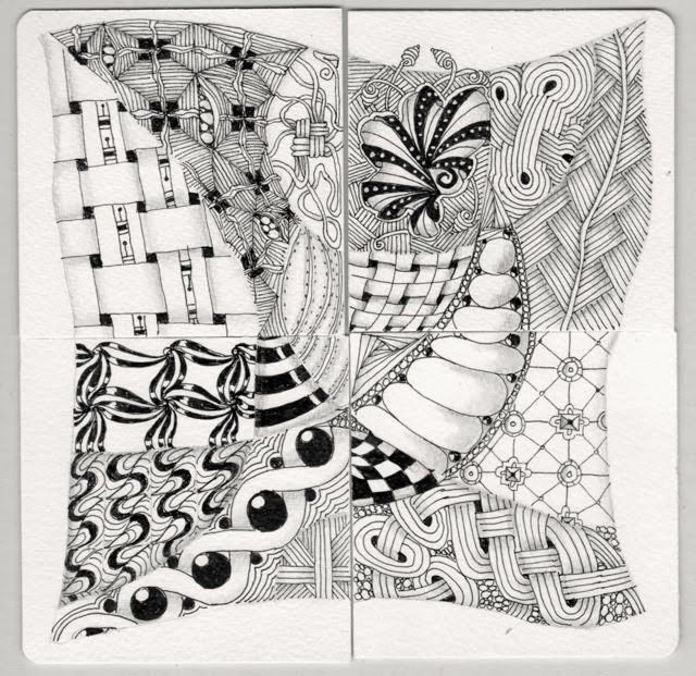 An Artist Labyrinth: Ginny Stiles CZT: Zentangle Ensemble completed