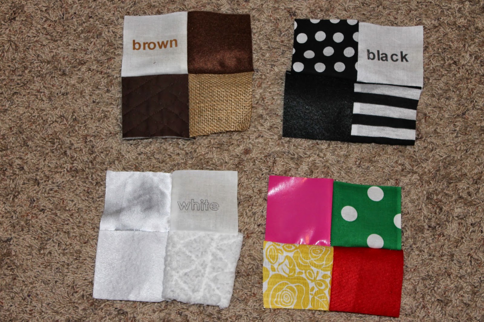 Lyndi's Projects: Color/Texture Book for Baby
