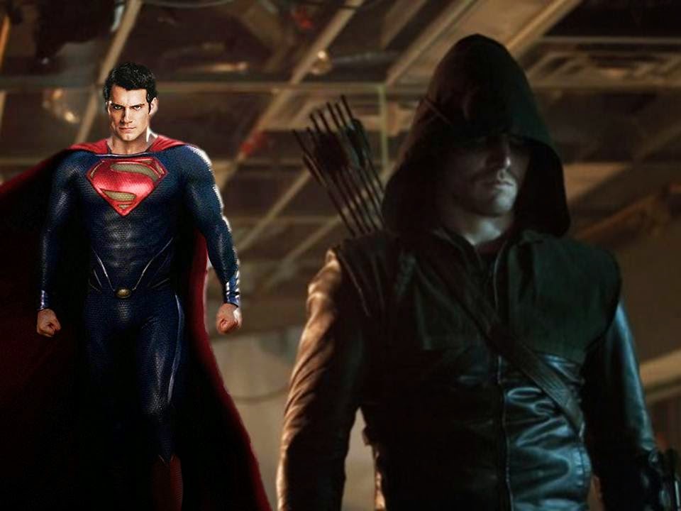 Dave's Comic Heroes Blog: Arrow Hits The Man Of Steel