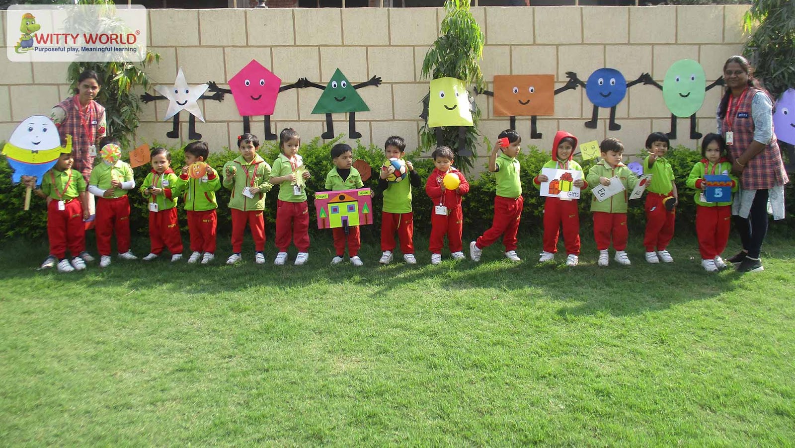 On the top of the World...: Shape Parade Day by Nursery kids of Witty ...