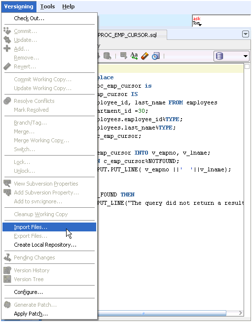 Oracle Masterminds Using Source Code Control In Oracle Sql Developer